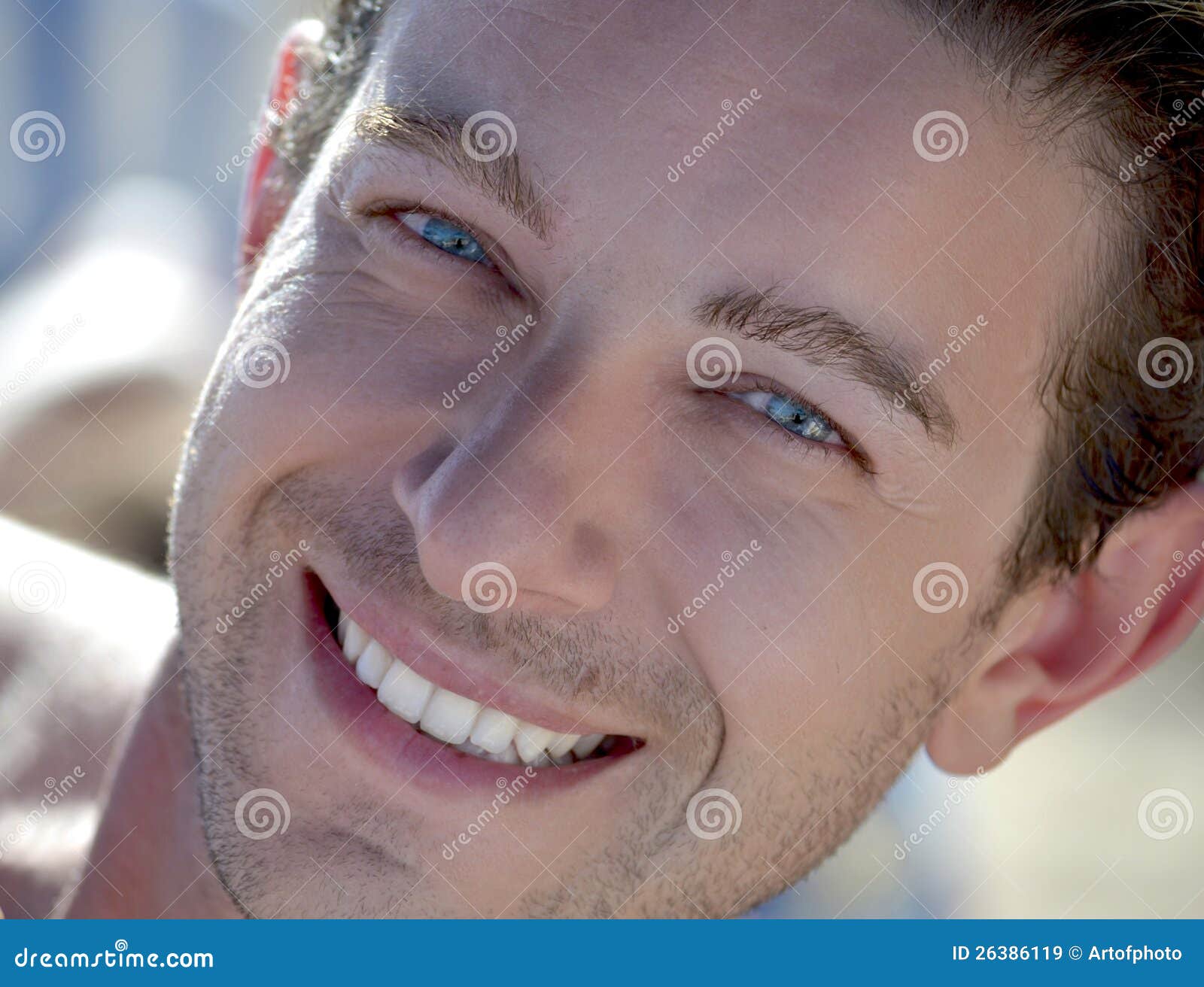 Good looking smiling guy stock image. Image of blue, eyes - 26386119