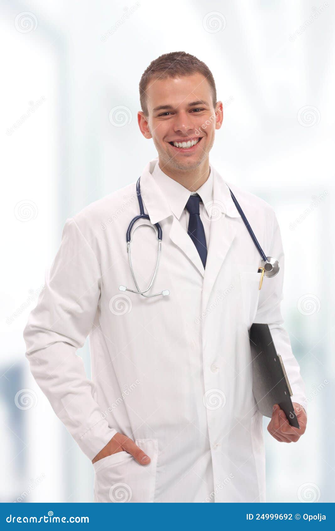 Good looking young doctor stock photo. Image of european - 24999692