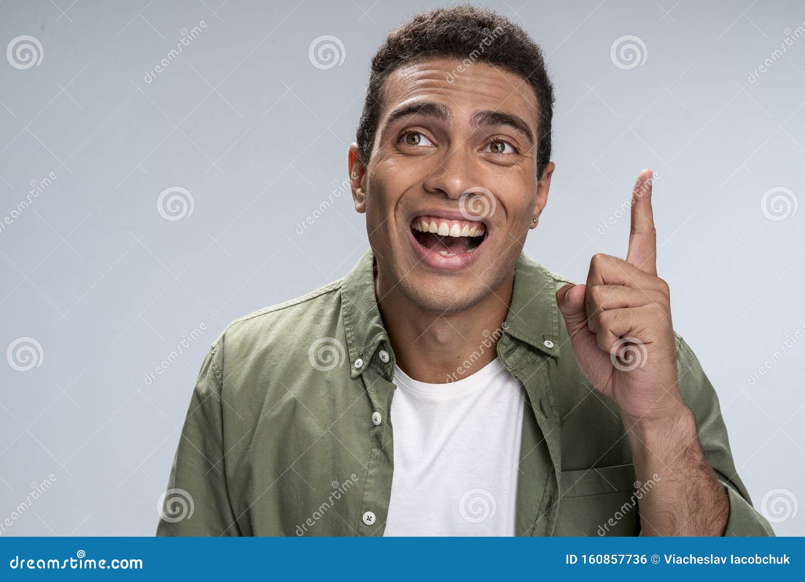 Happy Man Finding Solution of His Problem Stock Photo - Image of young ...