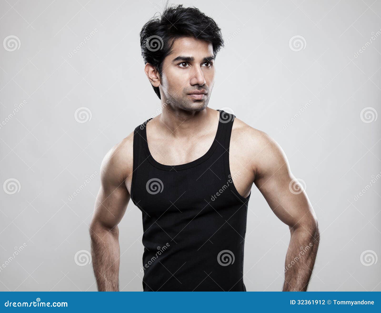 Good looking young man stock photo. Image of model, muscles - 32361912