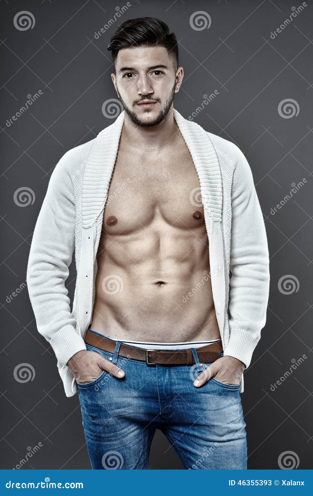 Good looking young man stock image. Image of adult, fitness - 46355393