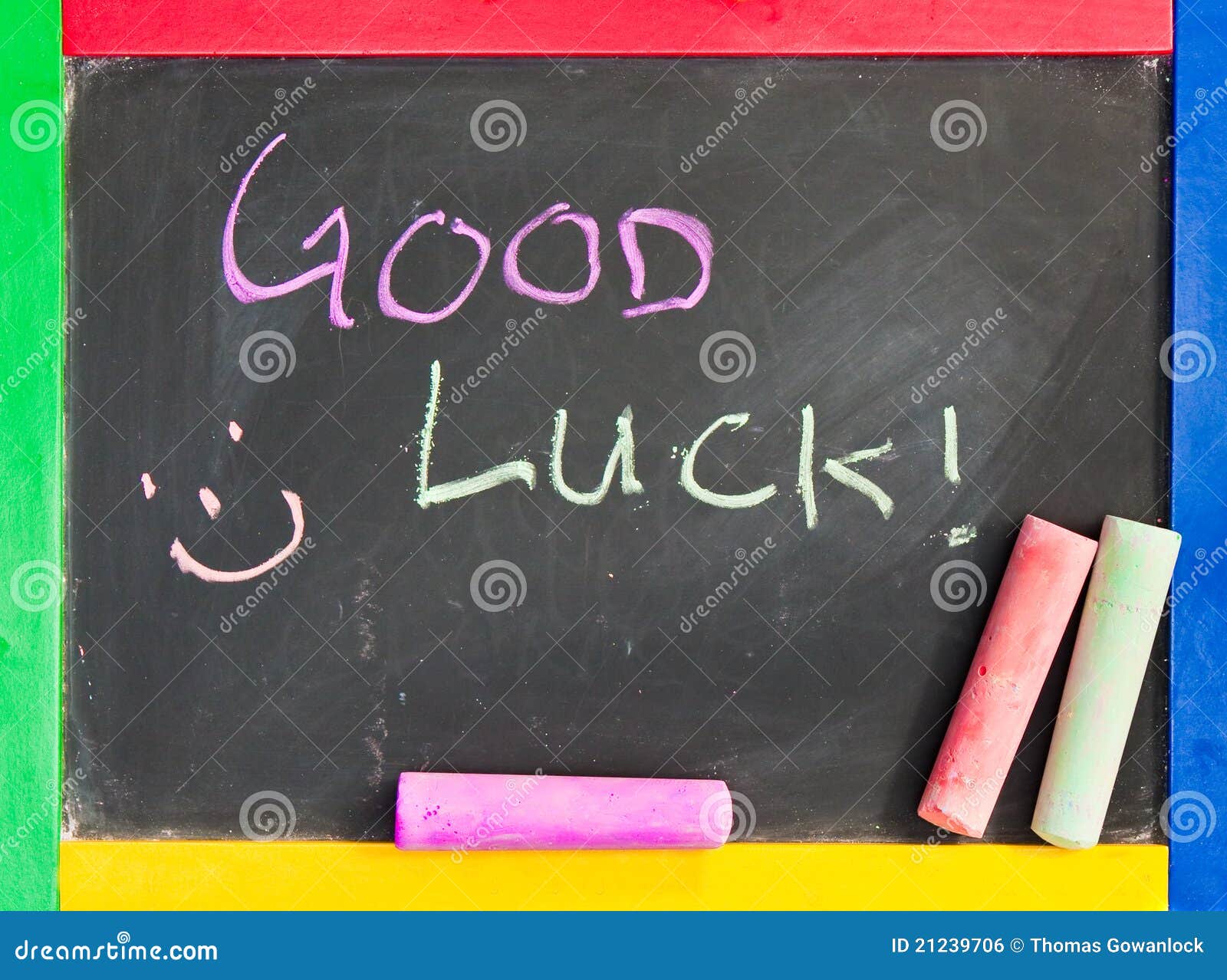 Good luck stock photo. Image of colours, preschool, middle - 21239706