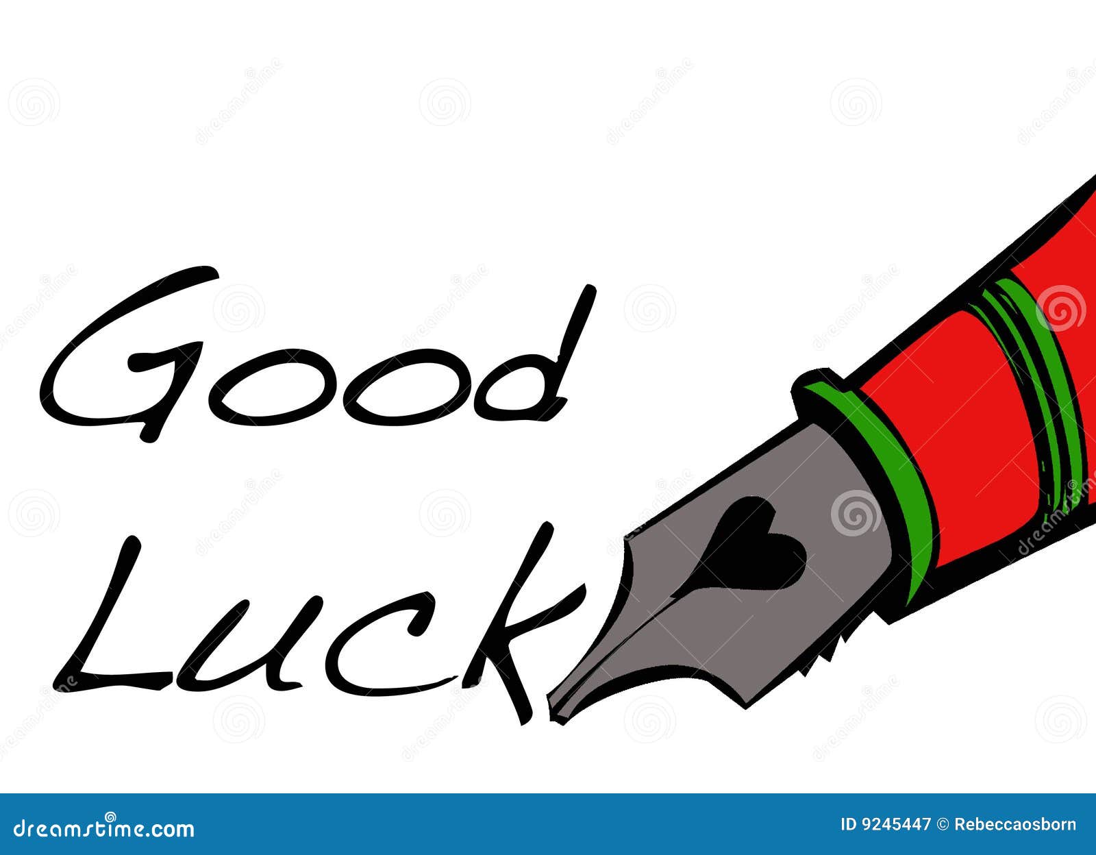 Good Luck! stock illustration. Illustration of lucky, white - 9245447