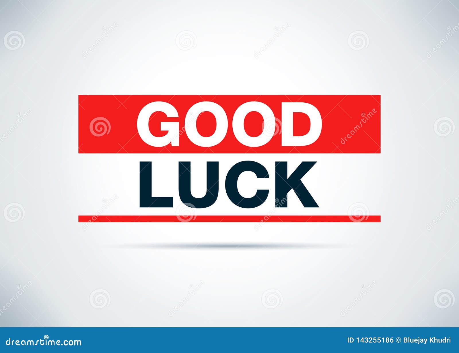 Good Luck Abstract Flat Background Design Illustration Stock ...