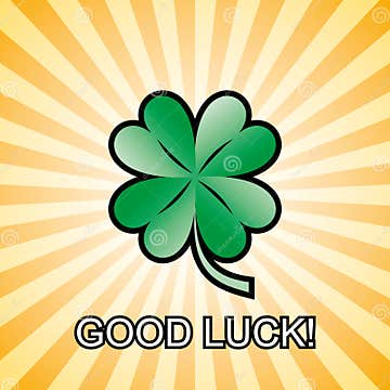 Good luck clover - vector stock vector. Illustration of celebration ...