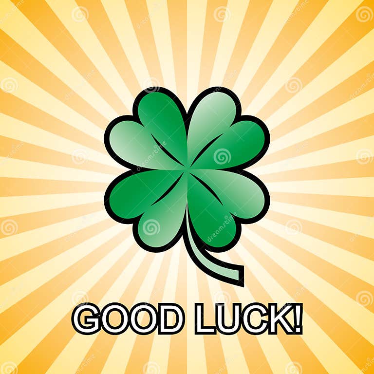 Good luck clover - vector stock vector. Illustration of celebration ...
