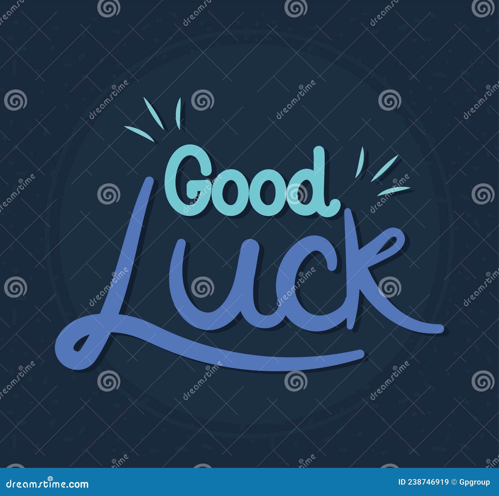 Good luck design stock vector. Illustration of design - 238746919
