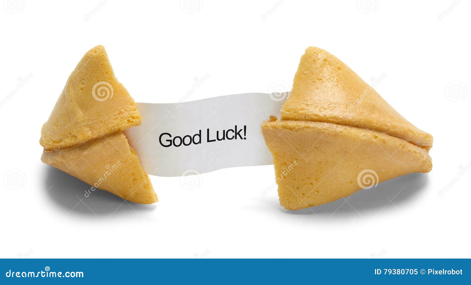 Good Luck Fortune Cookie stock image. Image of open, ideas - 79380705