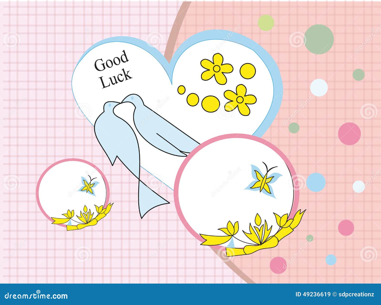 Good Luck Frame Background Stock Illustration | CartoonDealer.com #49236619