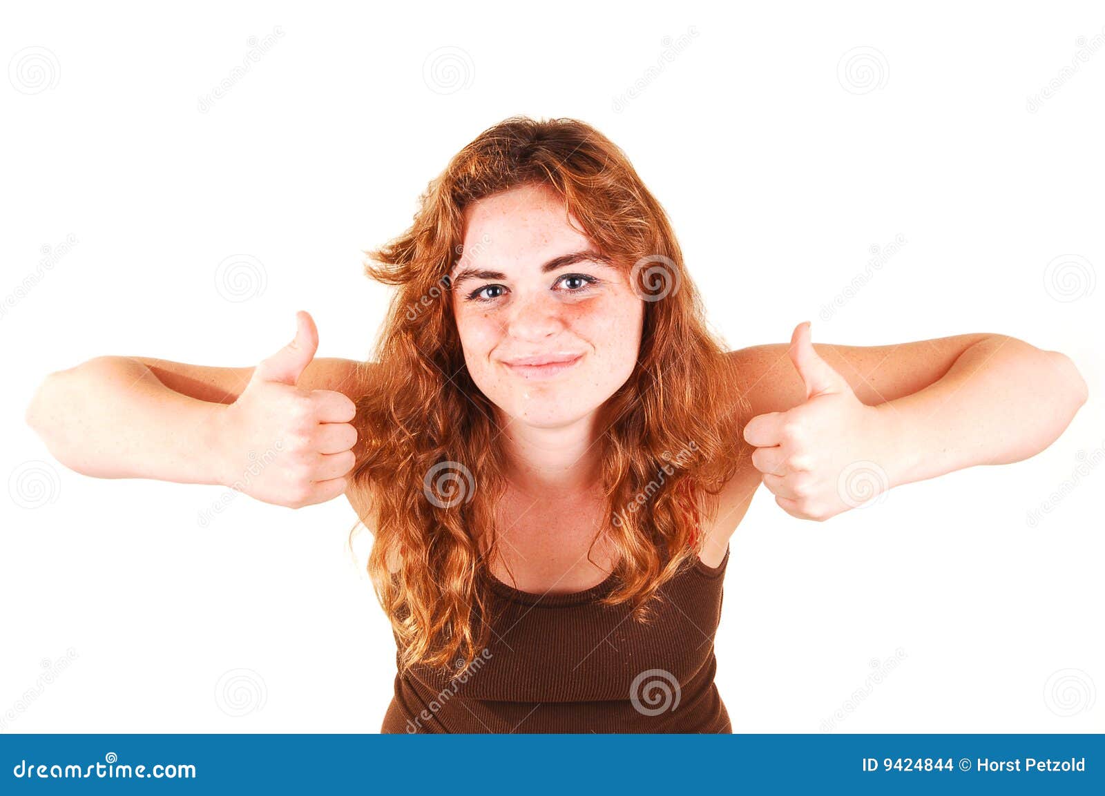 Good luck girl. stock photo. Image of people, face, isolated - 9424844