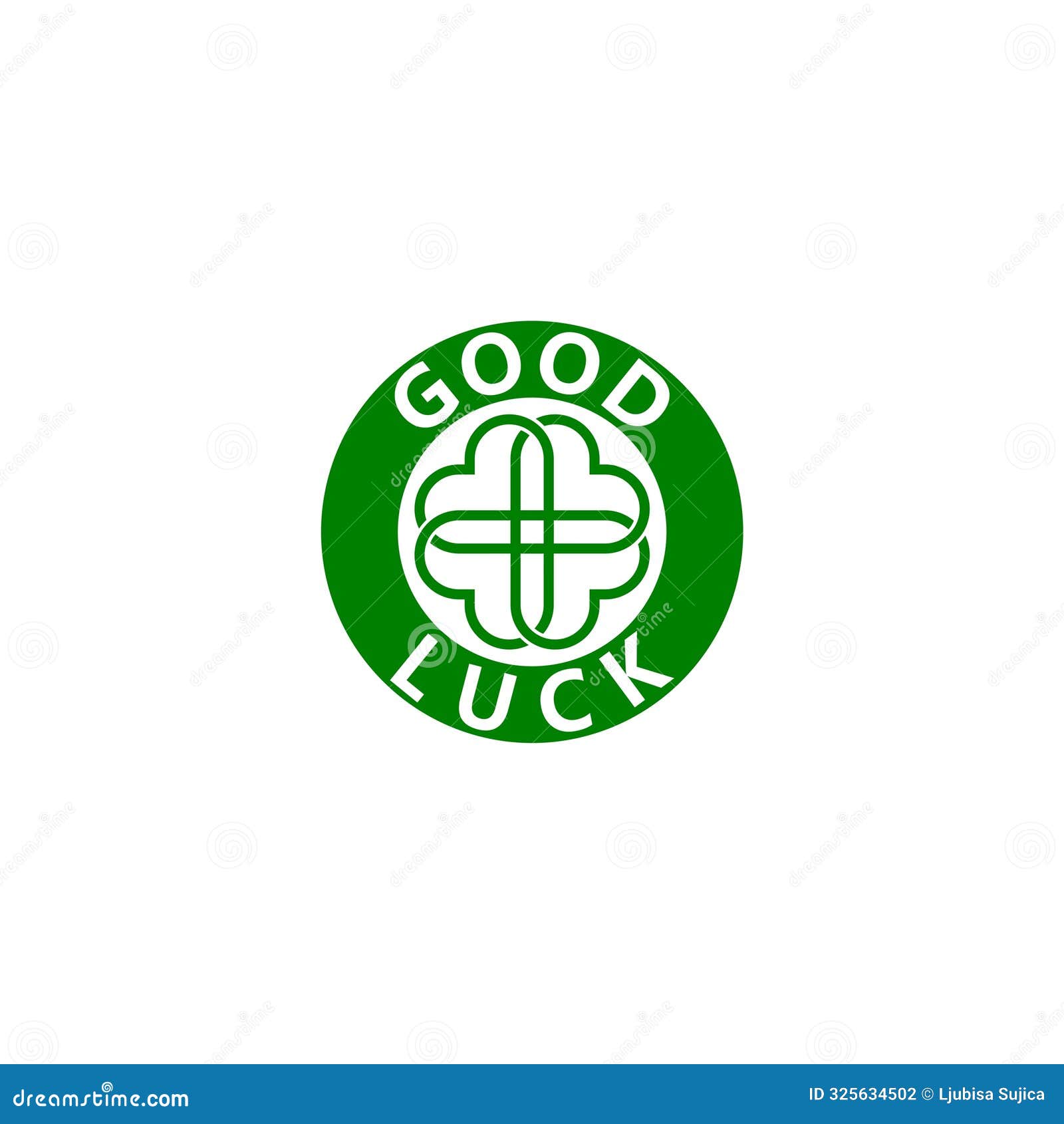 Good Luck Icon Isolated on White Background Stock Vector - Illustration ...