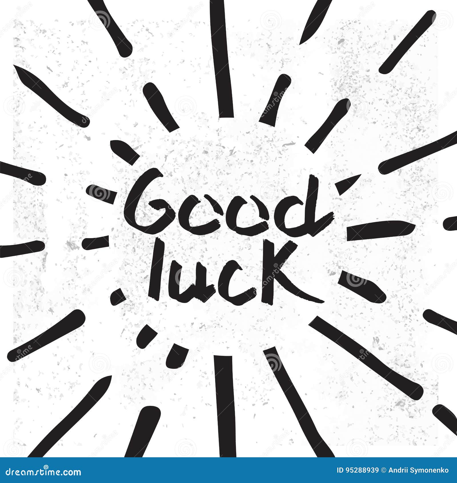 Good Luck Lettering. Hand Draw Lettering. Vector Illustration Stock ...