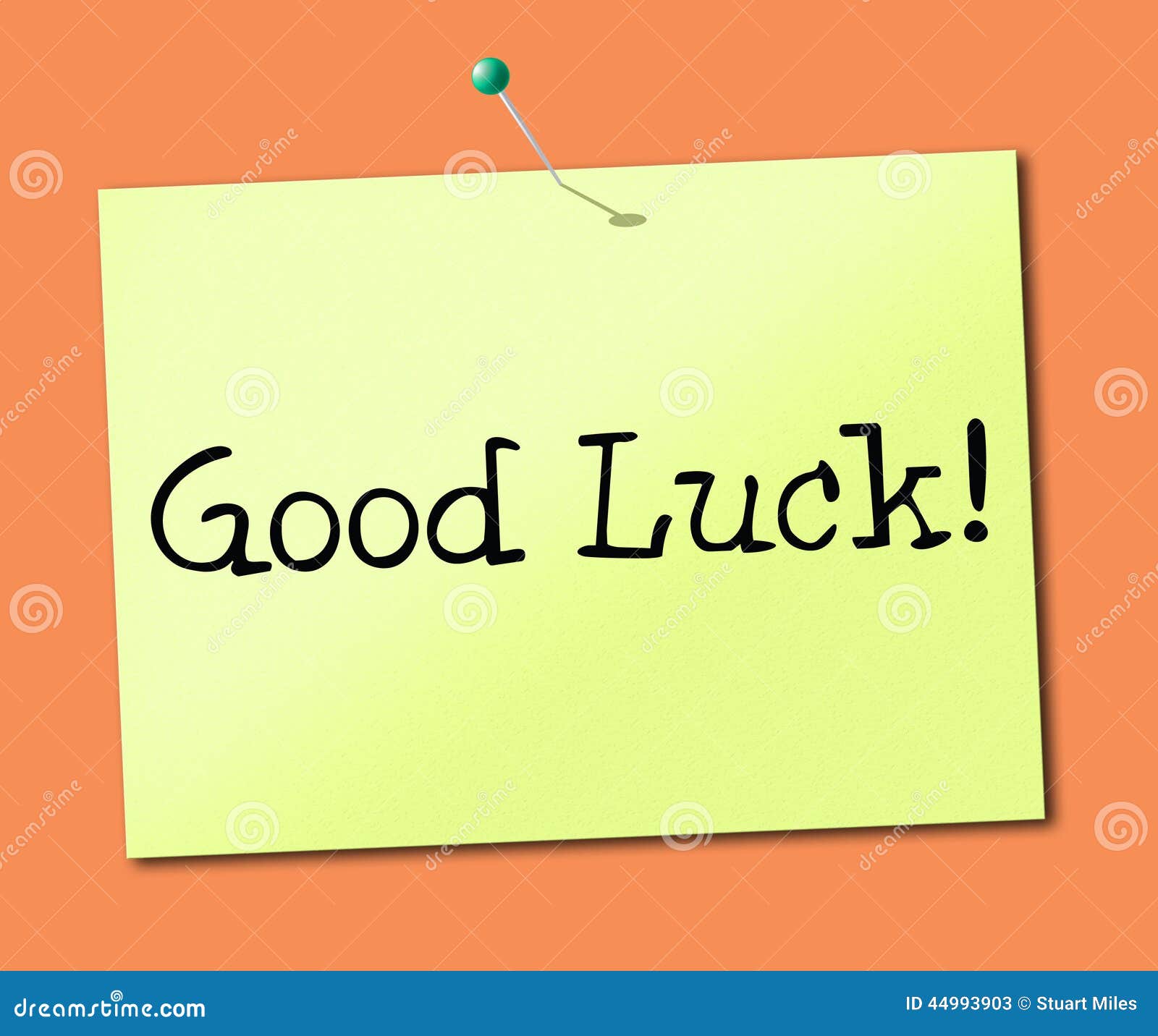 Good Luck Means Message Display and Lucky Stock Illustration ...