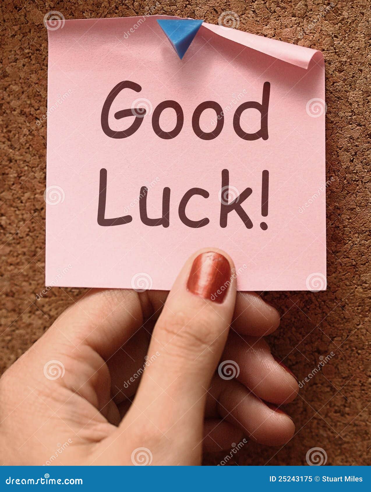 Good Luck Message Shows Best Stock Image - Image of luck, hope: 25243175