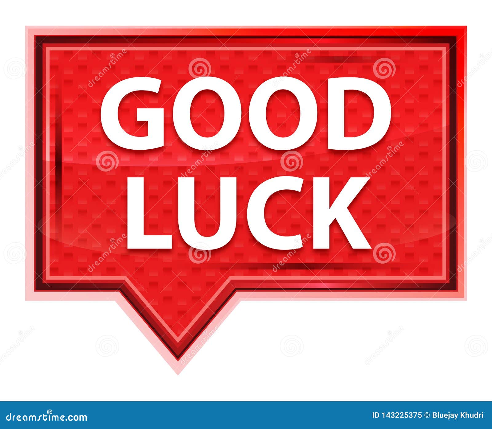 Good Luck Misty Rose Pink Banner Button Stock Illustration ...