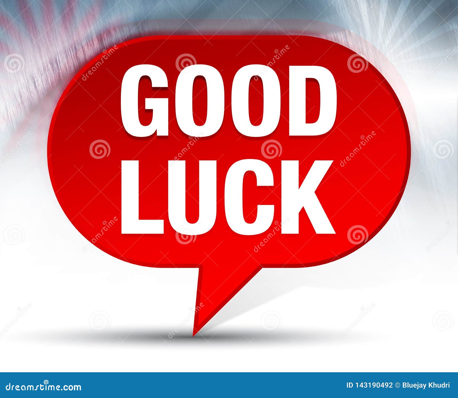 Good Luck Red Bubble Background Stock Illustration - Illustration of ...