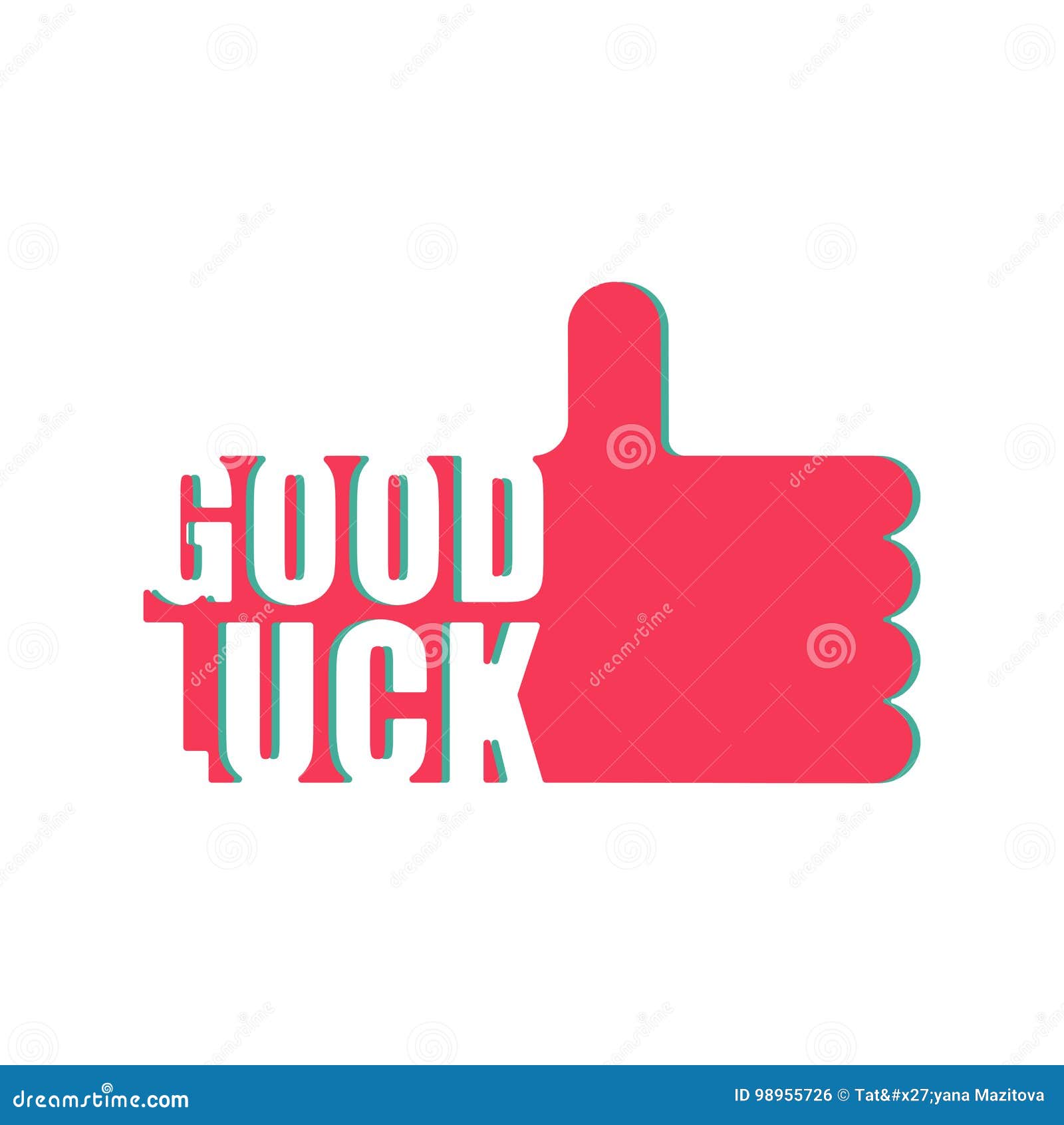 Good Luck Sign. Thumb Up. Symbol OK. Stock Vector - Illustration of ...