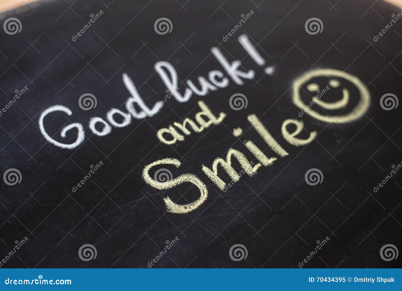 Good Luck and Smile - Text Written Stock Image - Image of concept ...