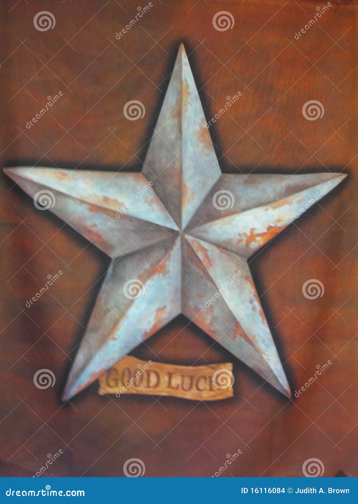 Good luck Star stock photo. Image of symbol, rustic, weathered - 16116084