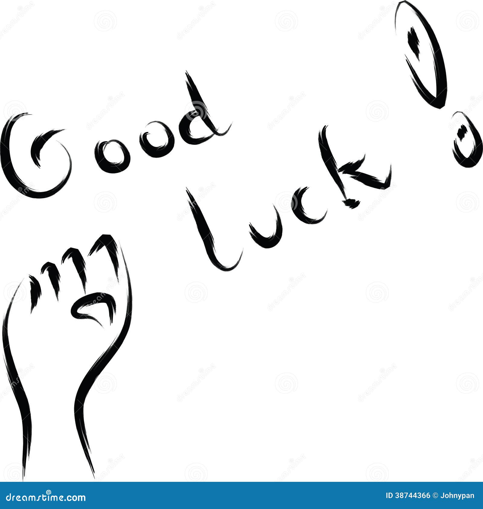 Good luck stock illustration. Illustration of decoration - 38744366