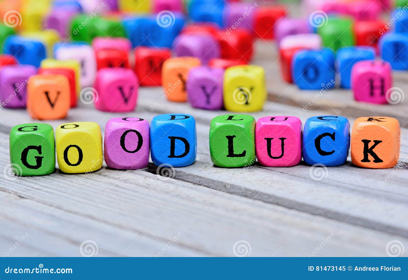 Good Luck words on table stock image. Image of luck, primary - 81473145
