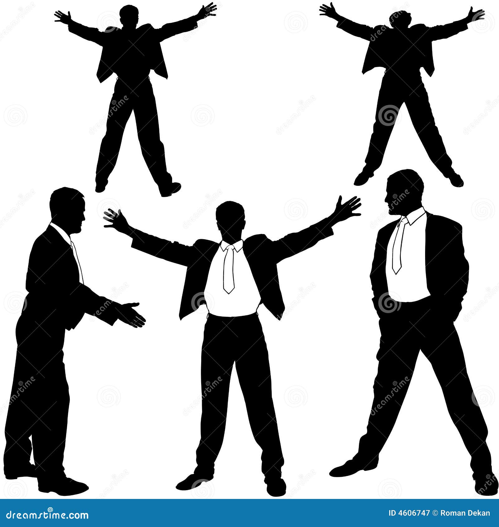 Good manager - Silhouettes stock vector. Illustration of hands - 4606747
