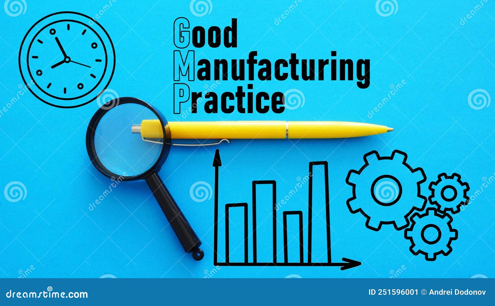 Good Manufacturing Practice GMP is Shown Using the Text Stock Image ...