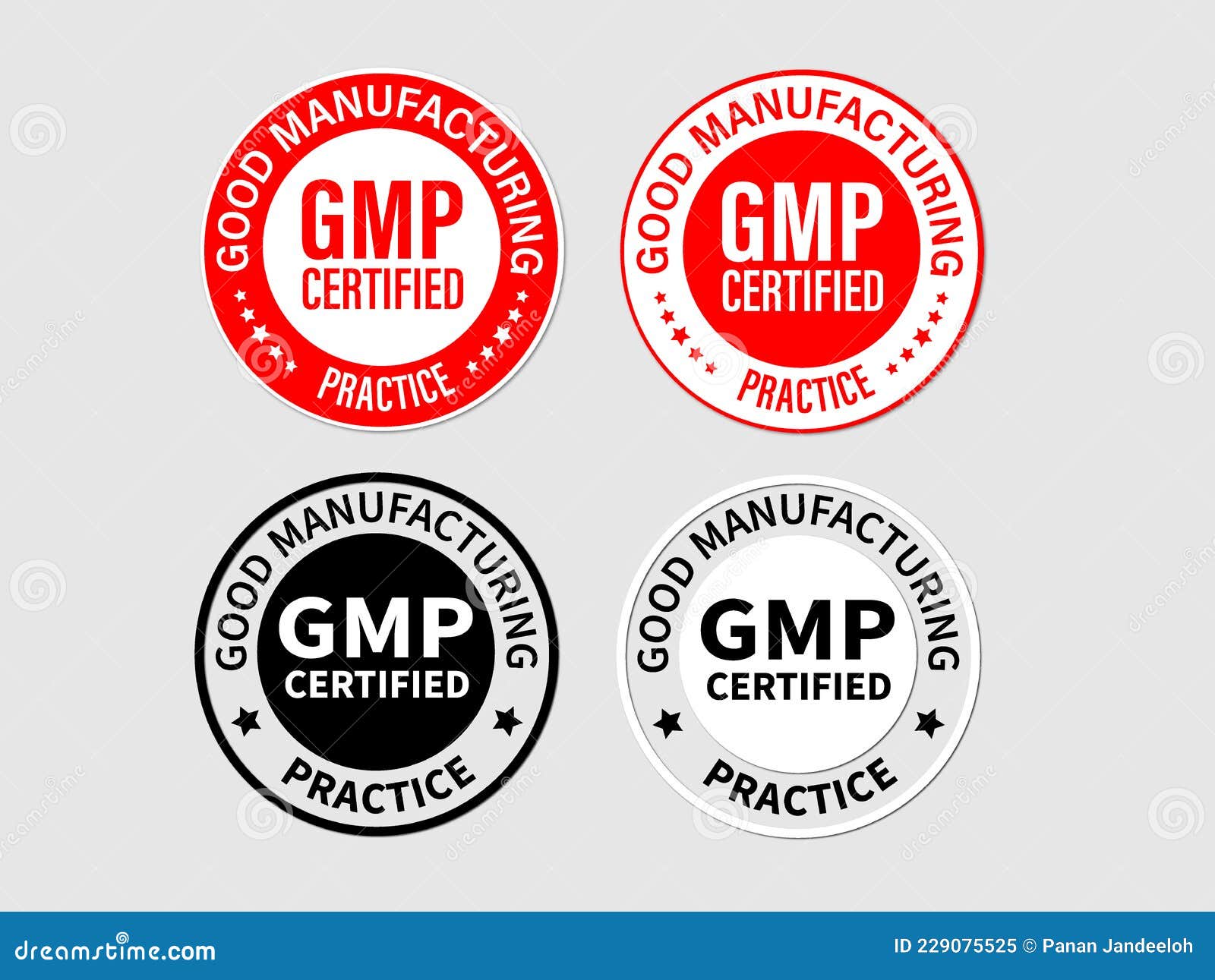 Good Manufacturing Practice Vector, GMP Certified Stock Vector ...