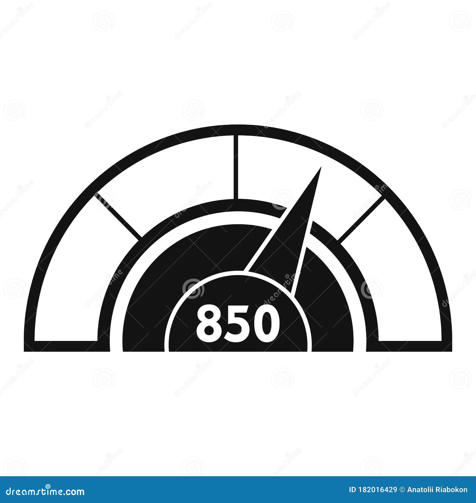 Good Meter Scale Icon, Simple Style Stock Vector - Illustration of ...