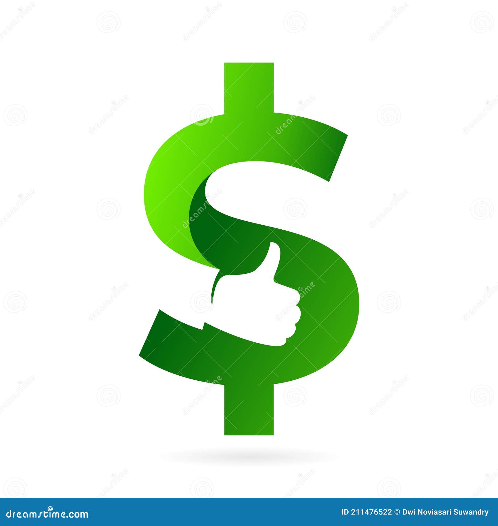 Money Thumbs Up Logo, Good Money Logo Stock Vector - Illustration of ...