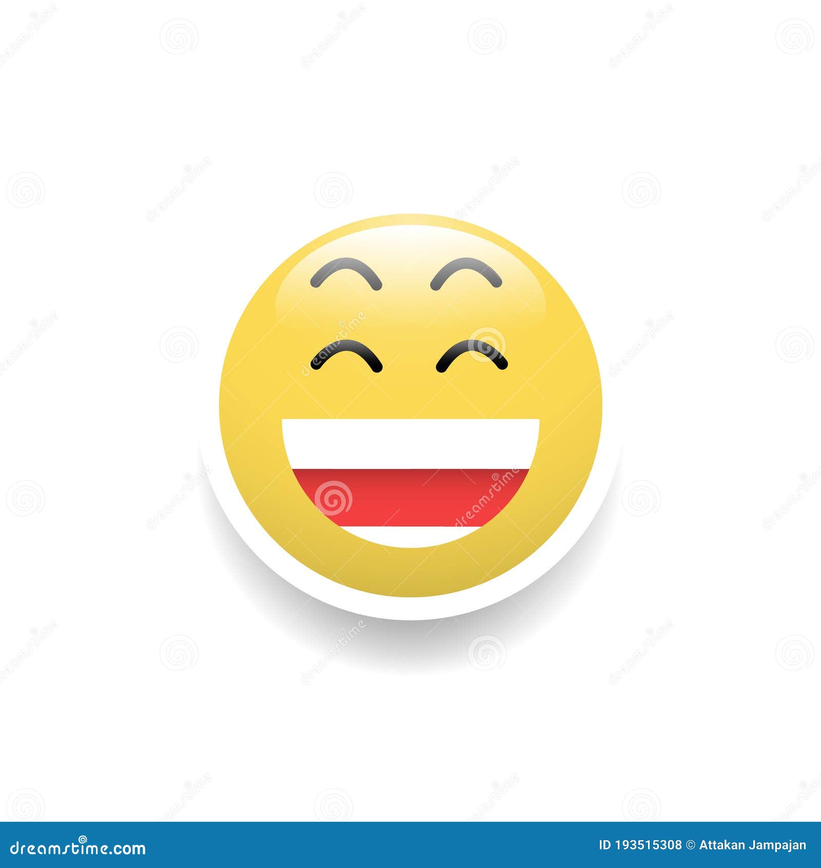 Good Mood Face Emoticon,Vector and Illustration Stock Vector ...