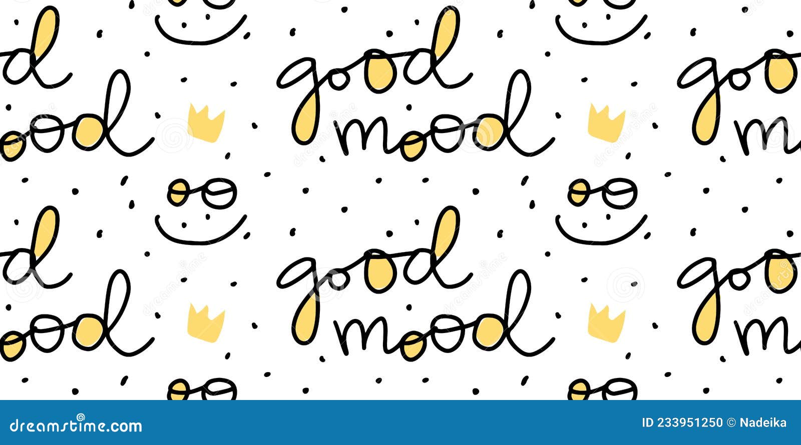 Good mood seamless pattern stock vector. Illustration of pattern ...