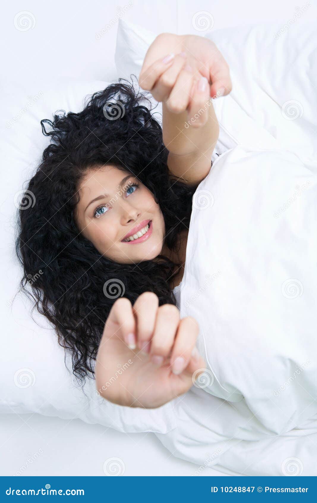 Good morning stock image. Image of asleep, angle, bedding - 10248847