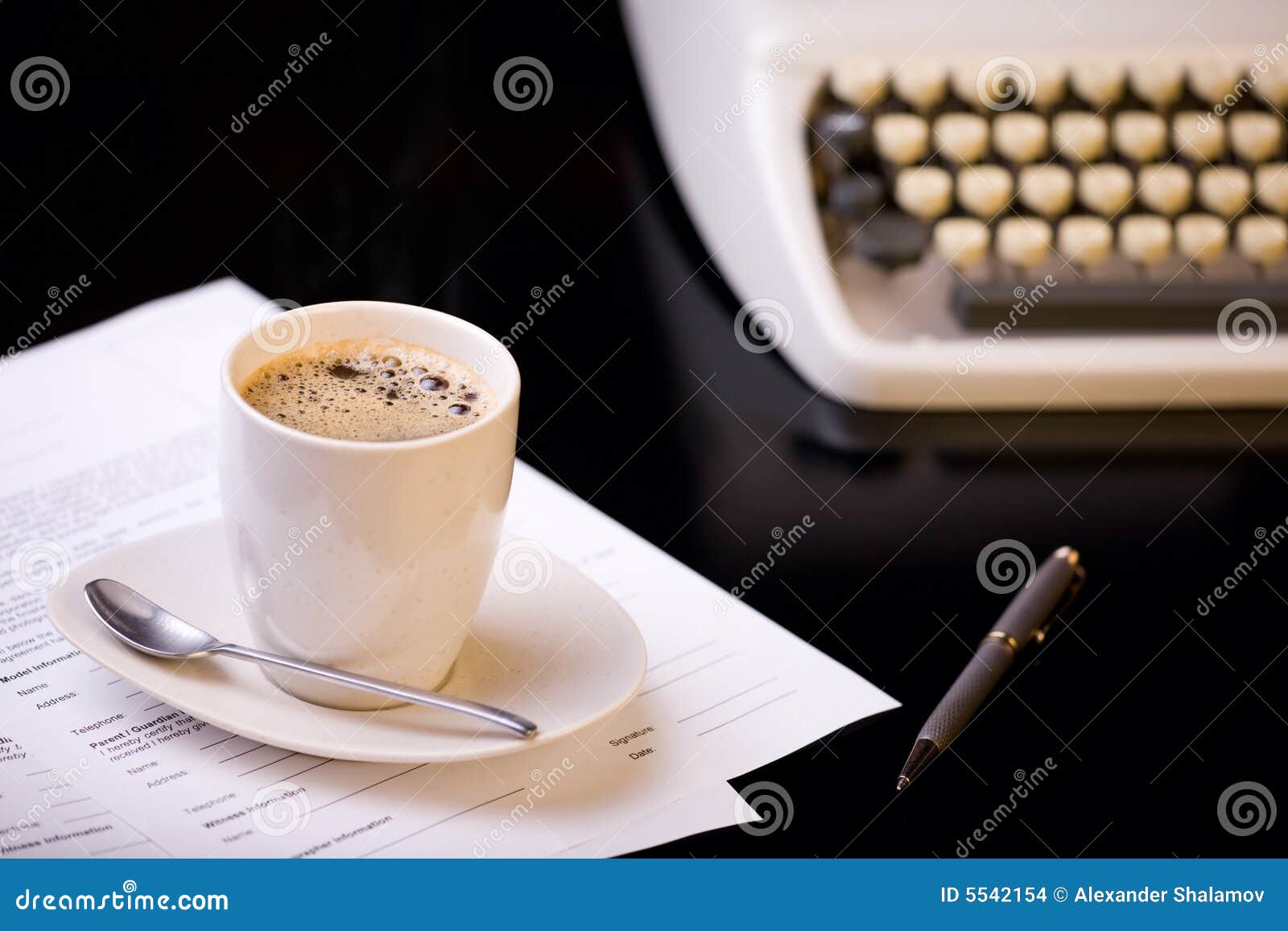 Good morning stock photo. Image of machine, printer, character - 5542154