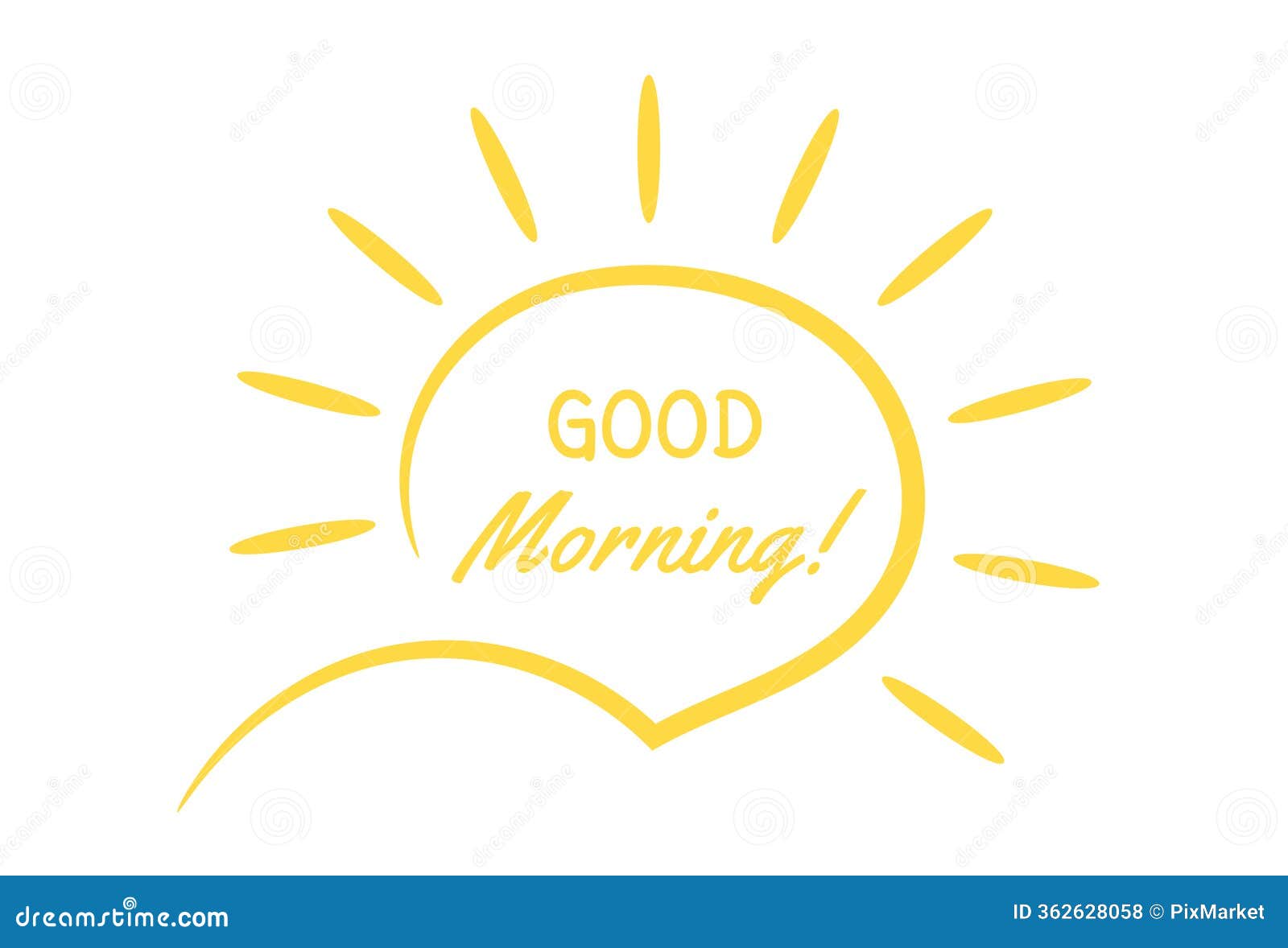 Good Morning stock illustration. Illustration of phrase - 362628058