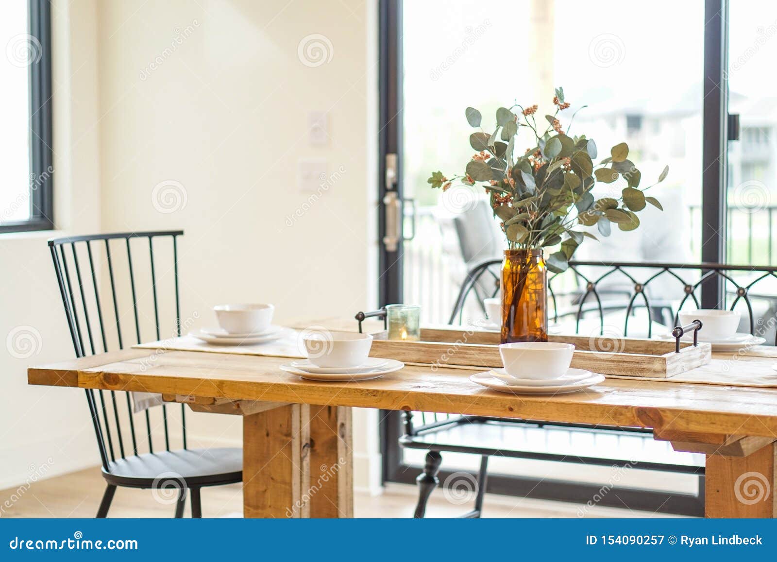 Good Morning Bright Table Setting Stock Image - Image of clean, light ...