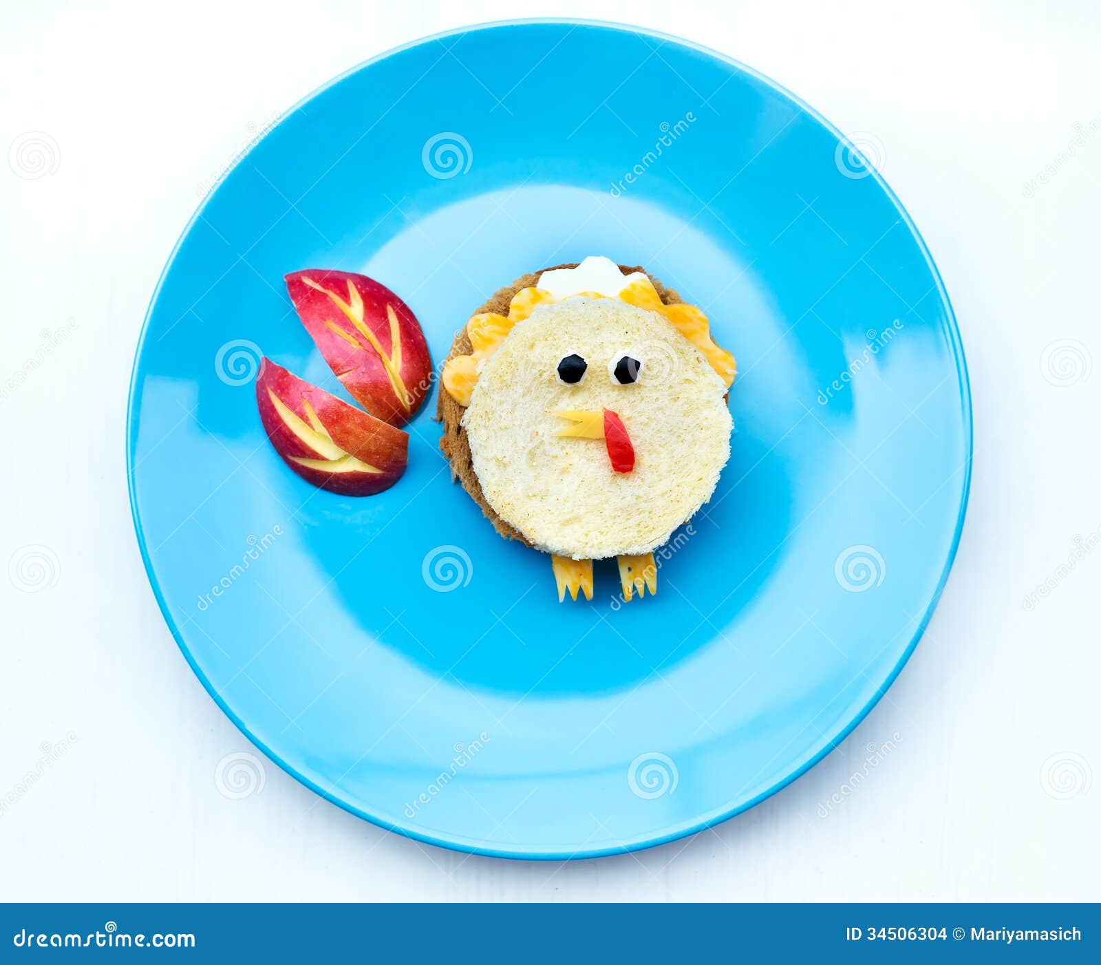 Good Morning with Cute Breakfast Stock Photo - Image of surprise ...