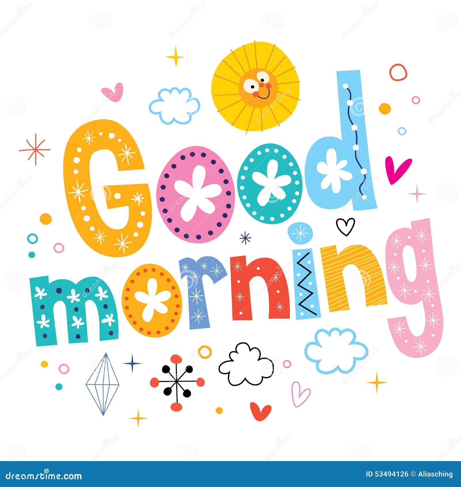 Good morning stock vector. Illustration of cloud, health - 53494126