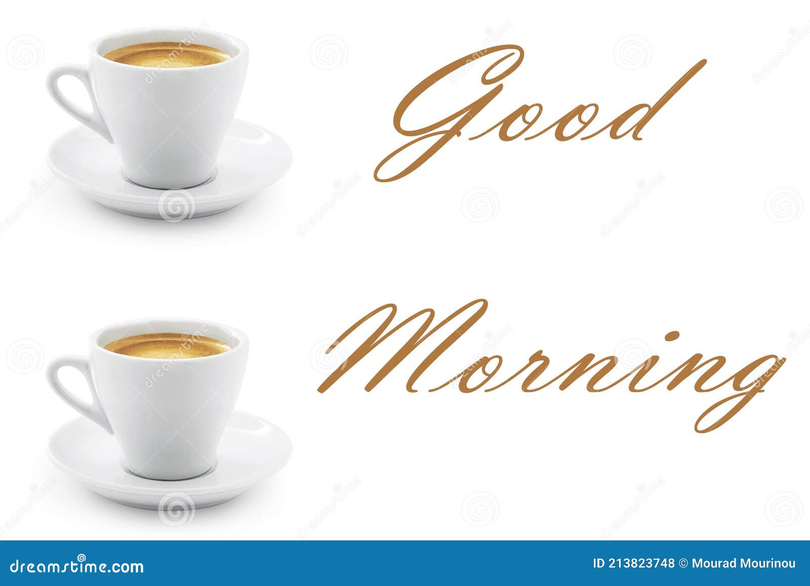 `Good Morning` design stock illustration. Illustration of coffee ...