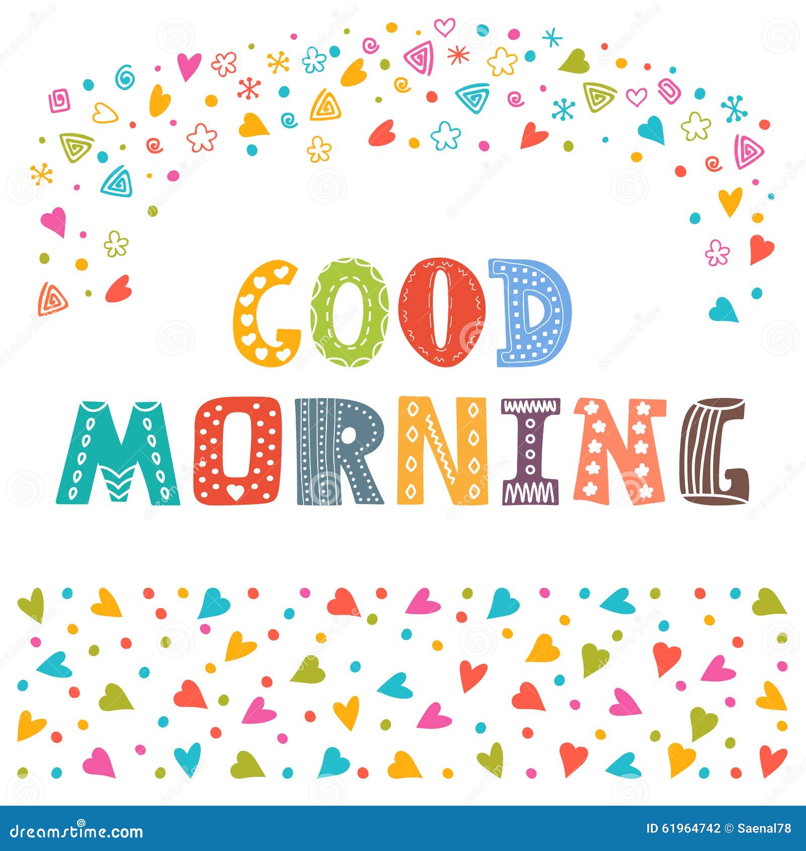 Good Morning. Hand Draw Illustration Stock Vector - Illustration of ...