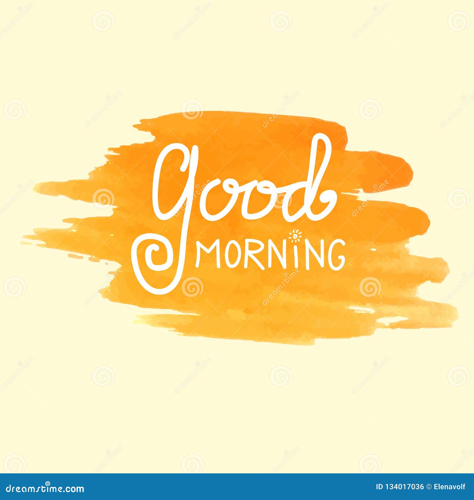 Good Morning Hand Write Sketch Vector. Calligraphy Illustration. Doodle ...