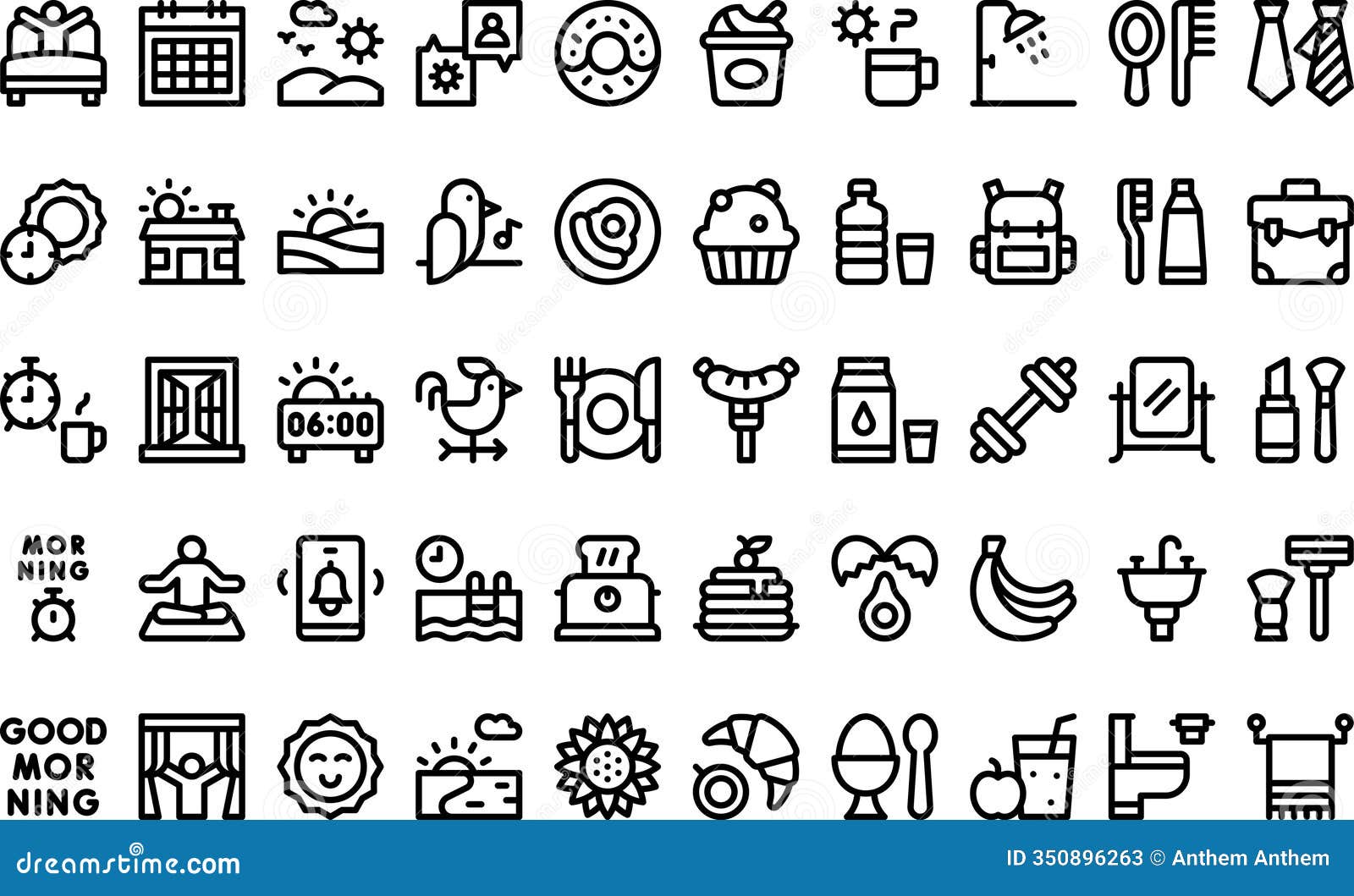 Good Morning Icons High-Quality Vector Icons Collection with Editable ...