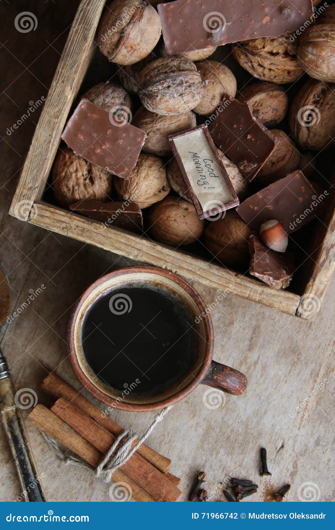 Good morning idea stock photo. Image of nuts, coffee - 71966742