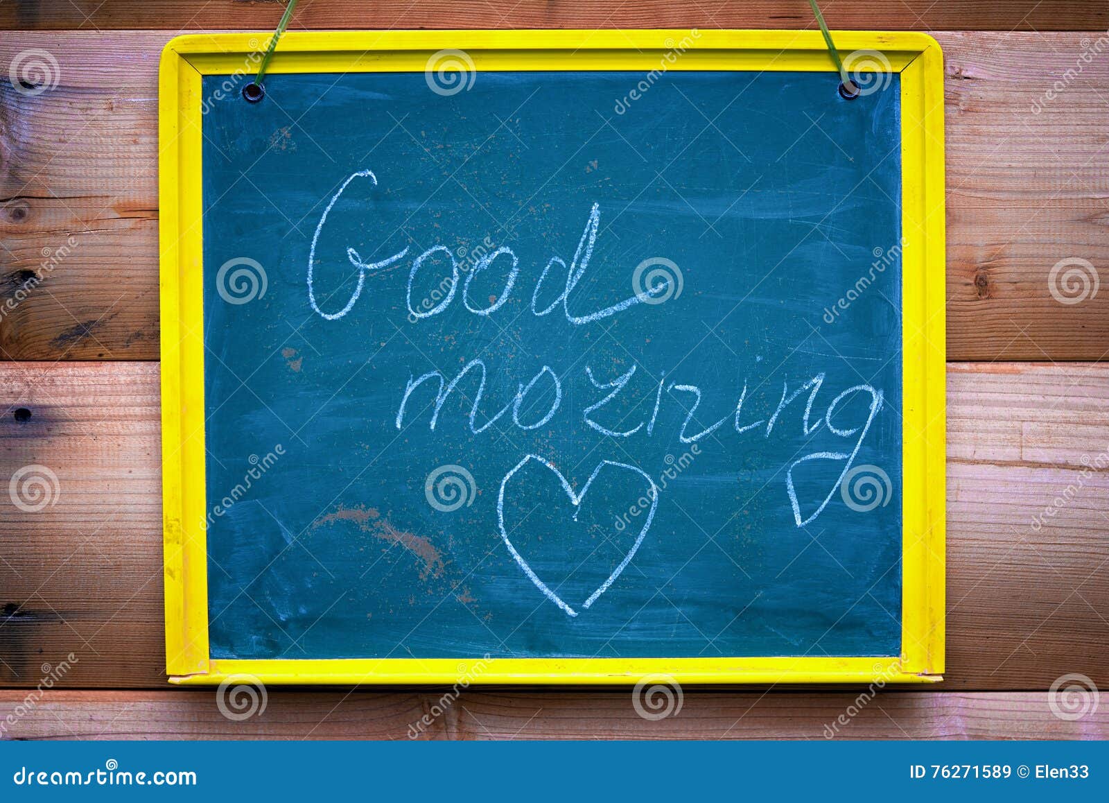Good morning stock image. Image of lesson, wall, wooden - 76271589