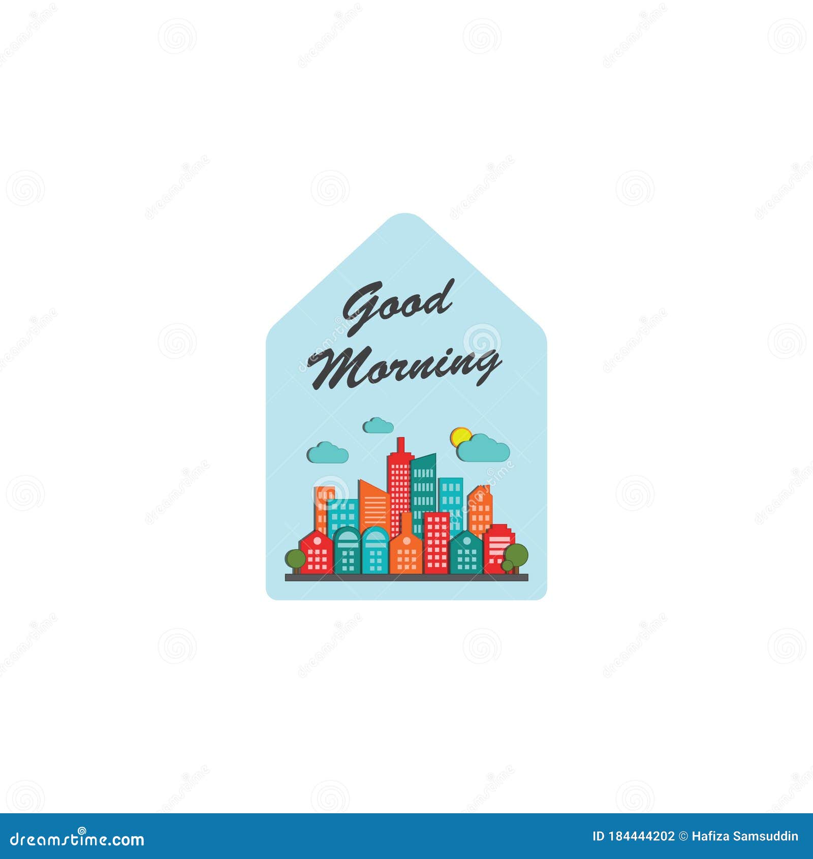 Good Morning Label. Vector Illustration Decorative Background Design ...