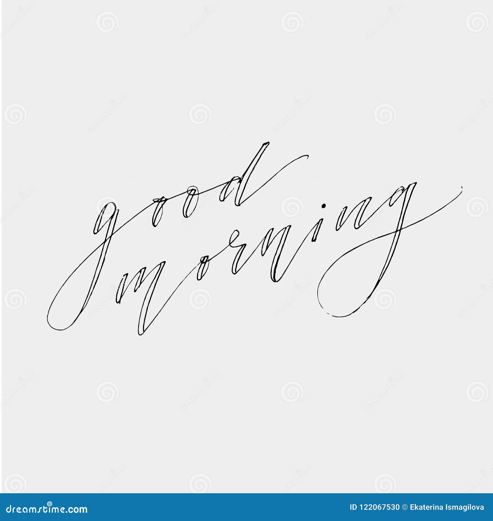 Good Morning Lettering Calligraphy Vector Text Phrase Typography Type ...