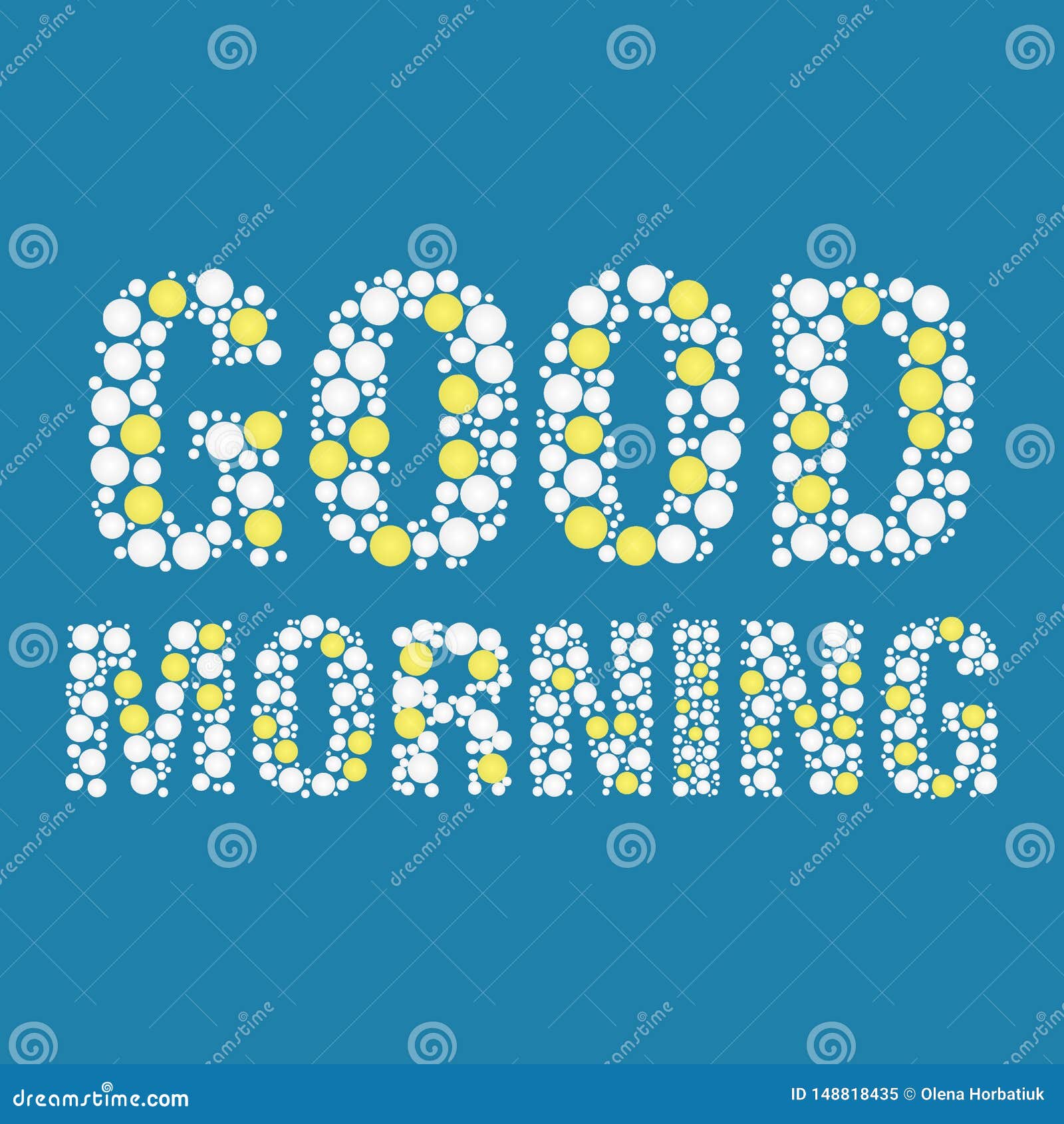 Good Morning Letters. Vector Illustration Stock Vector - Illustration ...
