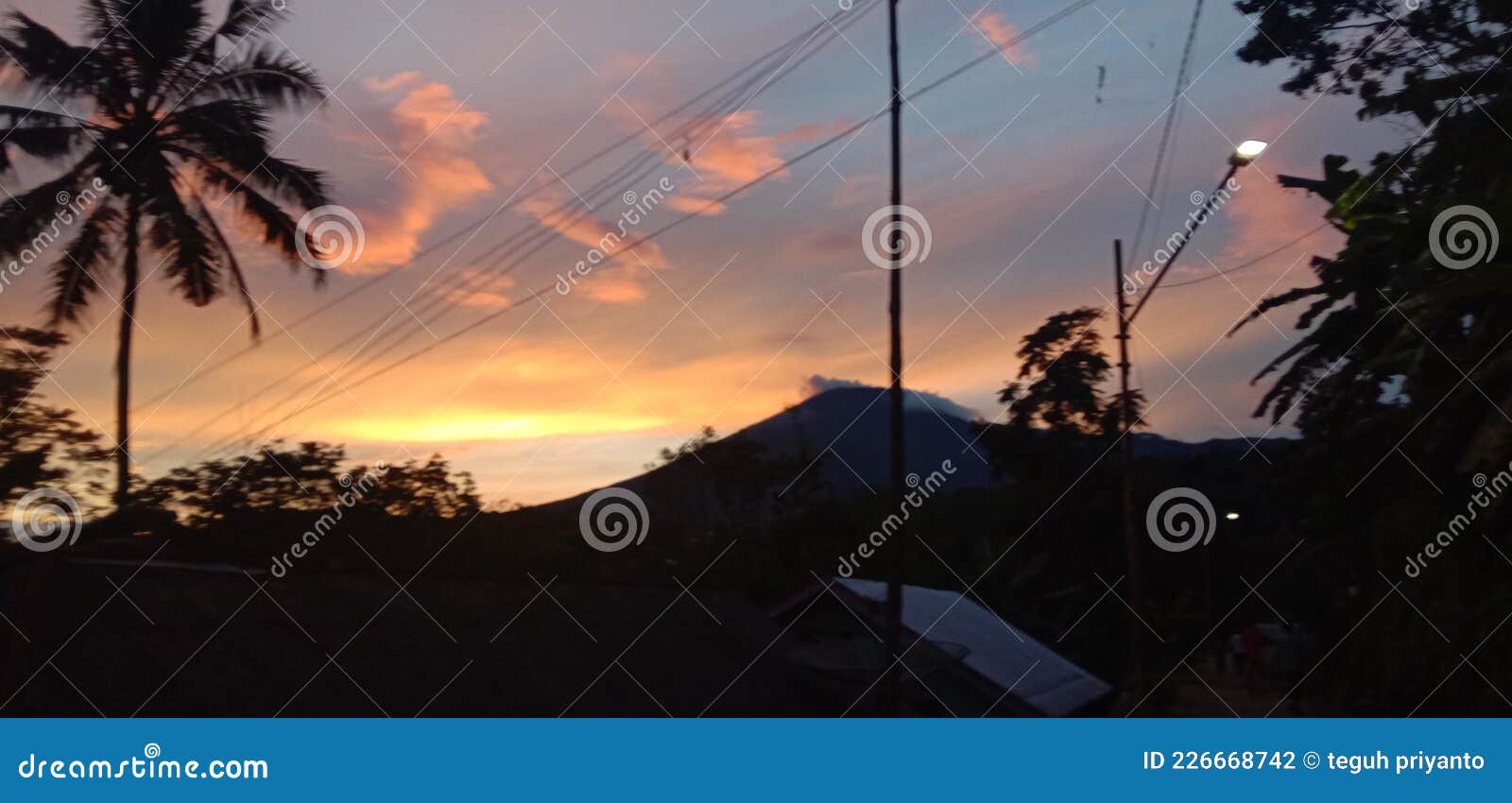 Good Morning Mount Slamet Indonesia, Central Java, Tegal Regency, Bumi ...