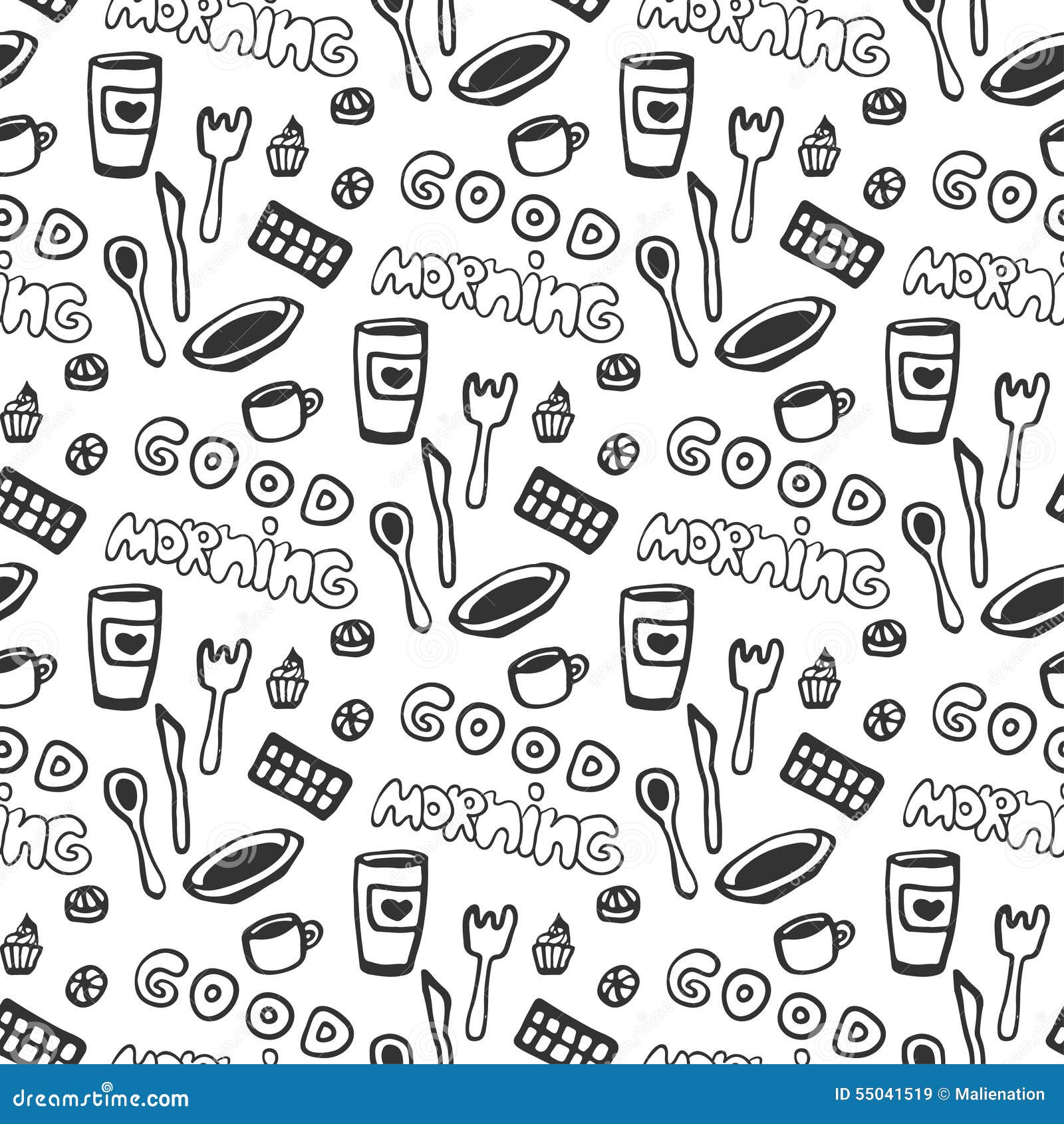 Set Of Cakes Hand Drawn Illustrations Cartoon Vector | CartoonDealer ...