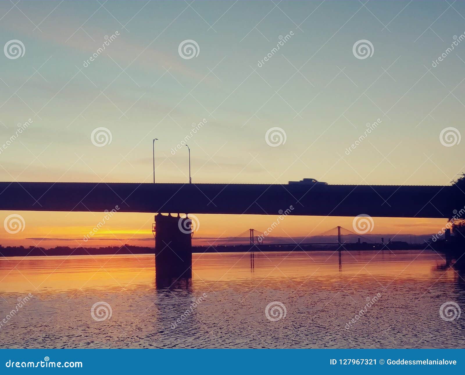 Good Morning Starshine stock image. Image of bridge - 127967321